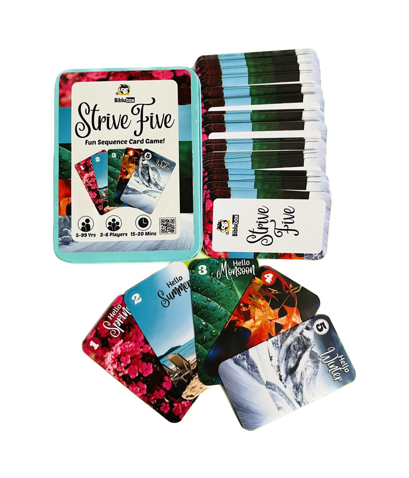 Biblubox Strive Five Sequence Card Game - Ryst Toys